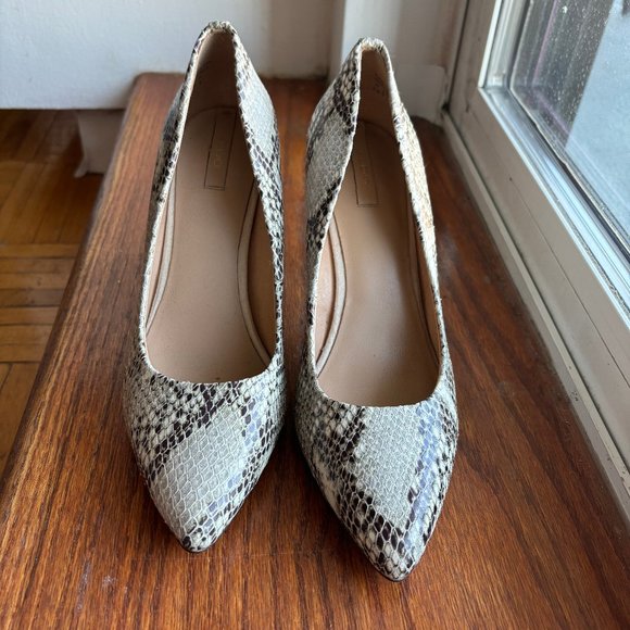 Aldo | Shoes | Aldo Womens 3 Snakeskin Heels 75 | Poshmark